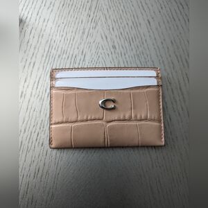 Coach | Bags | Coach Credit Card Case Crocodileembossed Leather | Poshmark